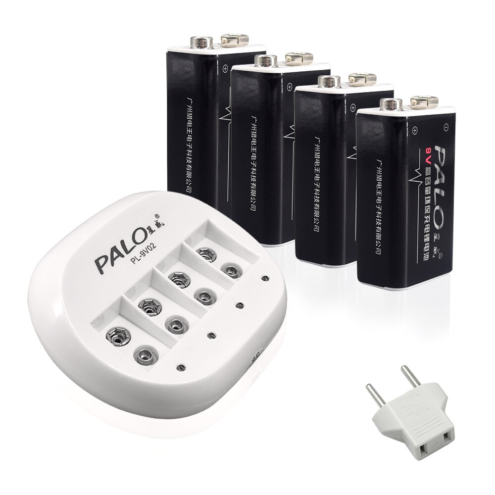 2pcs / set stick battery PALO 9V batteries 6f22 6F... – Grandado