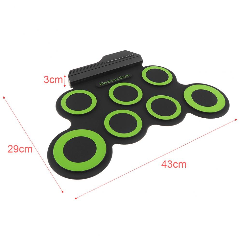 Portable Electronic Digital USB 7 Pads Roll up Set... – Grandado