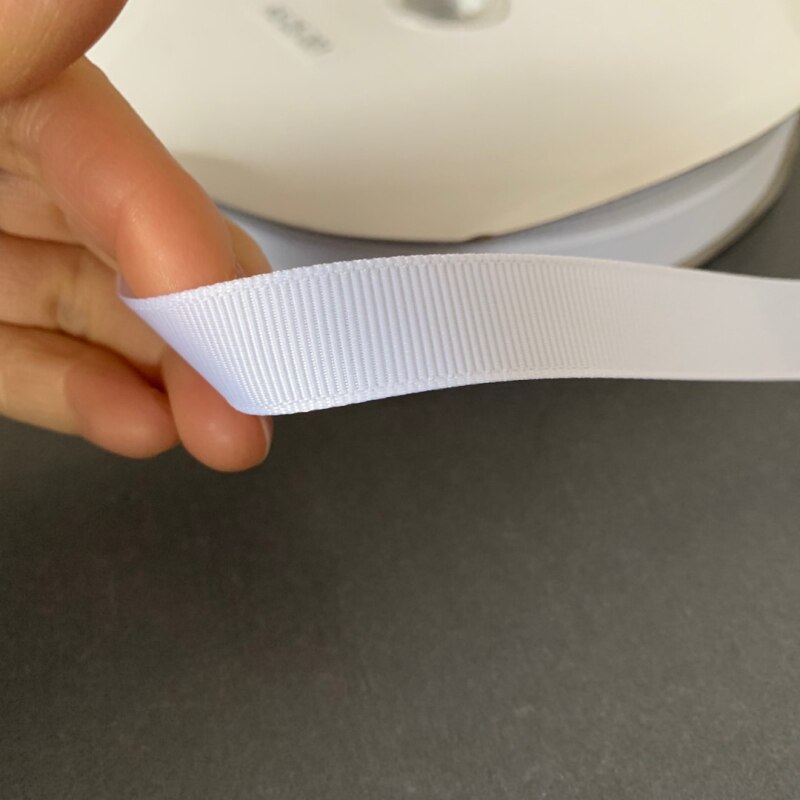 2CM Bleached White Bright White Grosgrain Polyeste... – Grandado