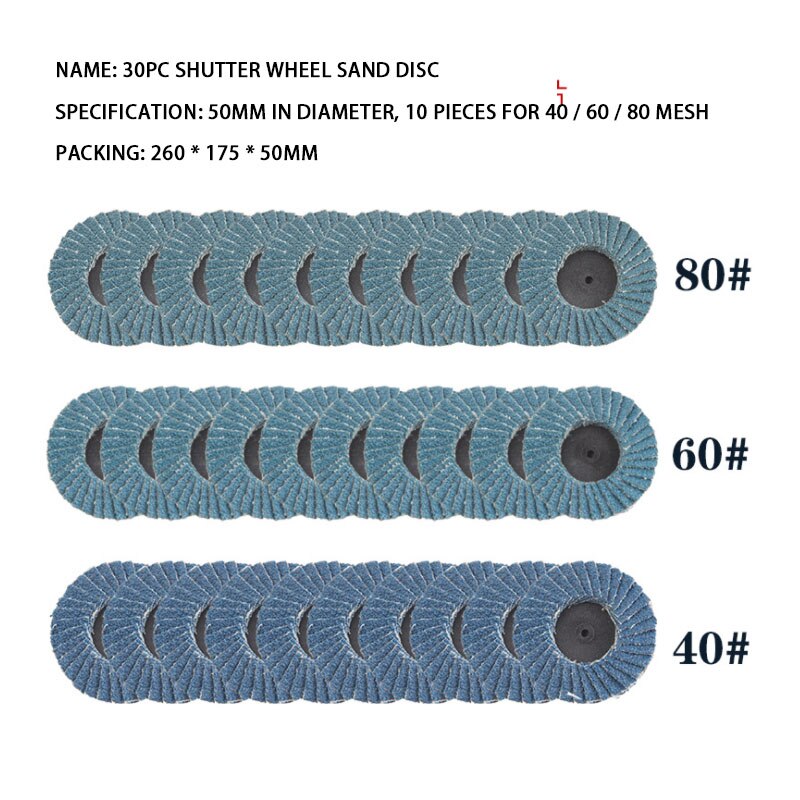 30/31PCS 50mm Flap Discs Flap Disc Polishing Pad 4... – Vicedeal