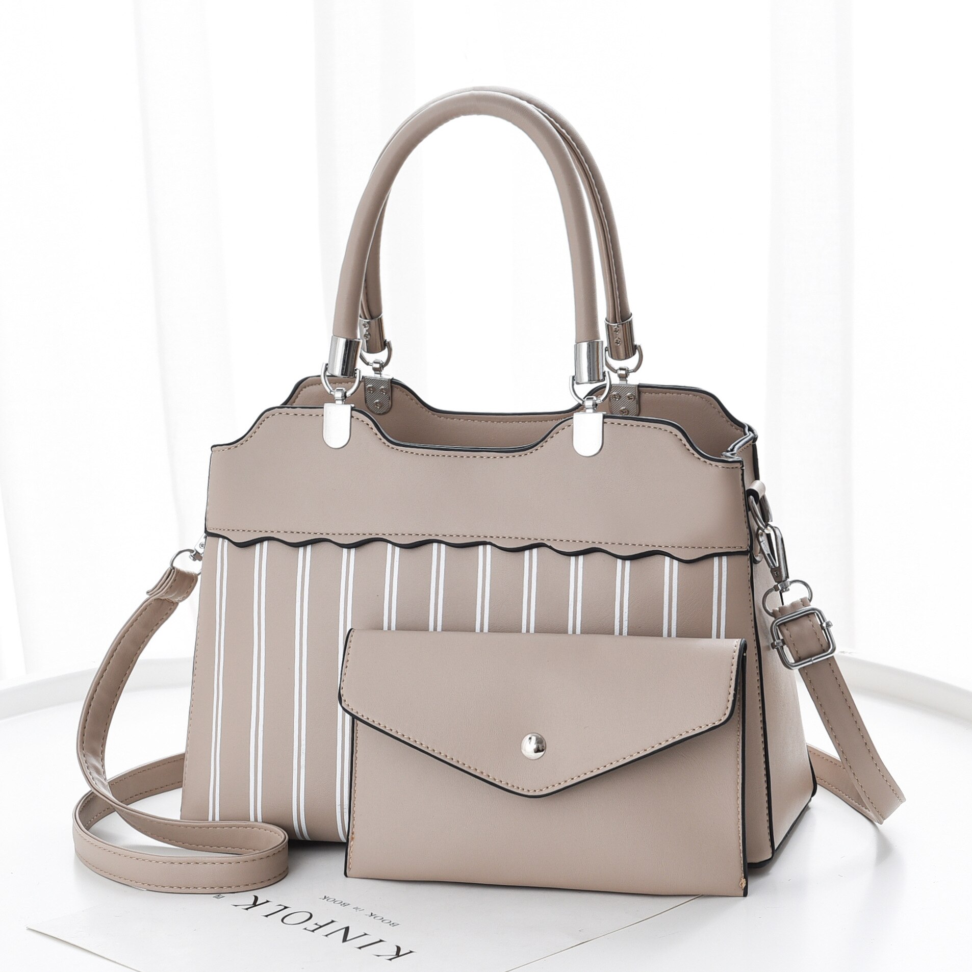 Embroidery Thread Handbag Soft Leather Women Bag 2... – Grandado