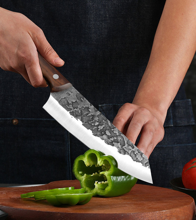 High-Carbon Steel Kitchen Knife Forged Japanese Sl... – Grandado