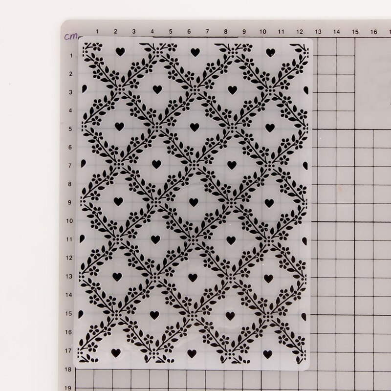 Flower Vine Plastic Embossing Folder Stencil Templ... – Grandado