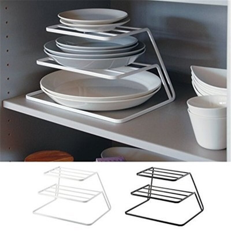 Kitchen iron three-tier dish rack cabinet layered ... – Vicedeal
