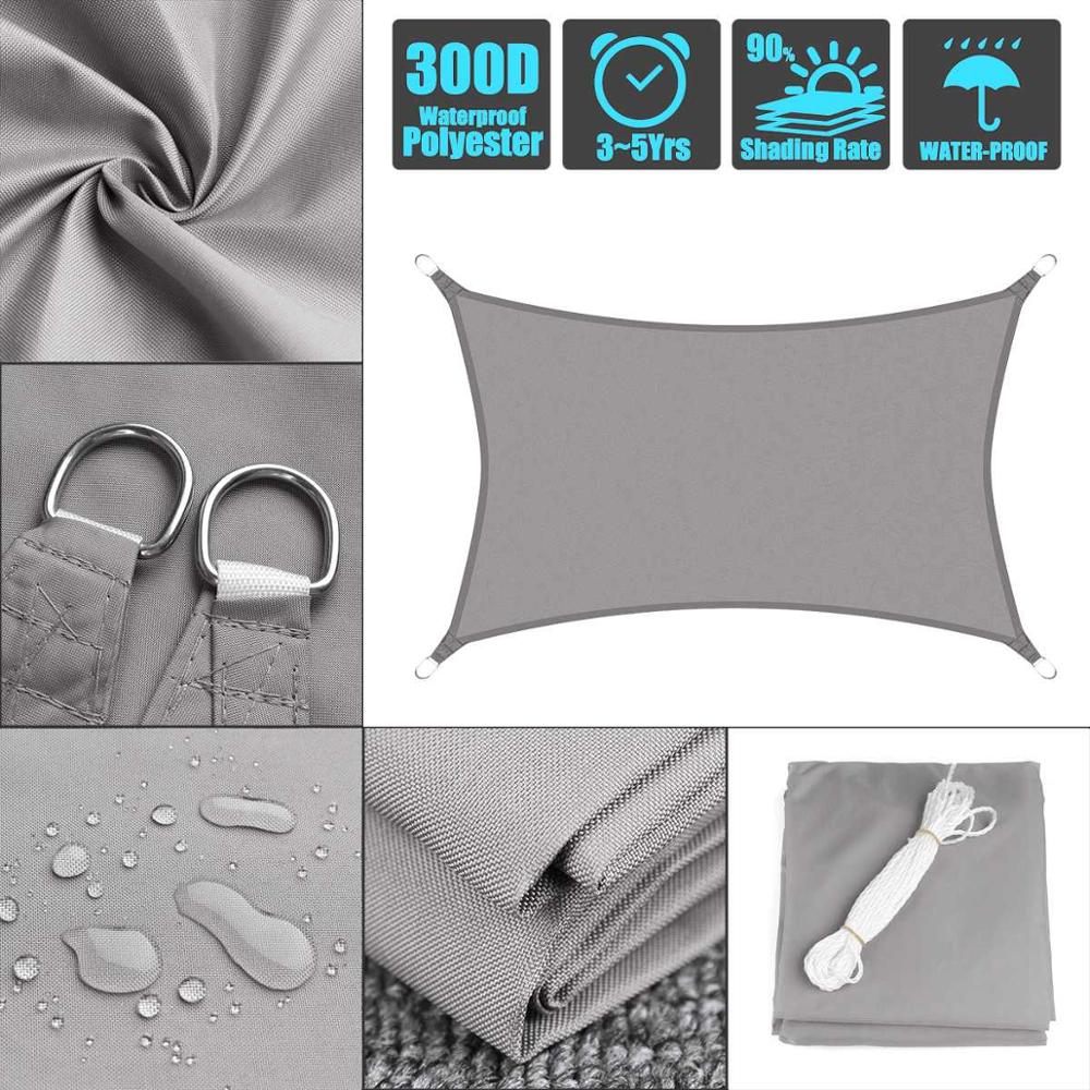 Waterdicht Uv Ray Vierkante Rechthoek Schaduw Terr... – Vicedeal