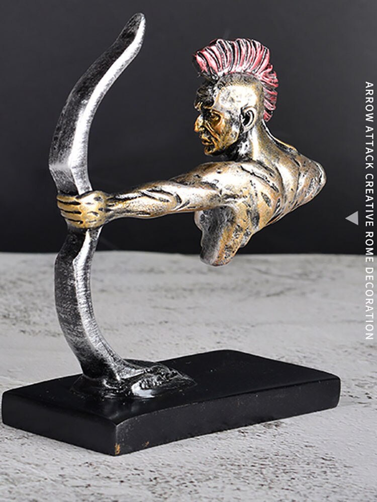 Roman Bow and Arrow Indians Figures Statue Resin V... – Vicedeal