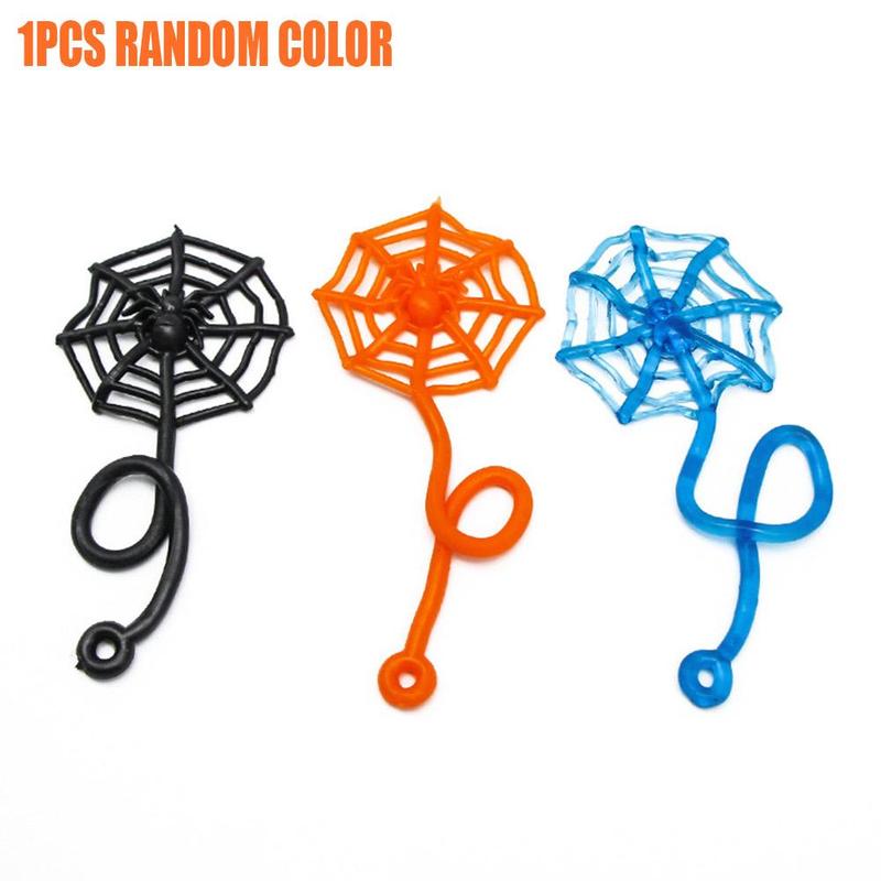 Halloween Spider Web Sticky Toys Kids Birthday Fun... – Grandado
