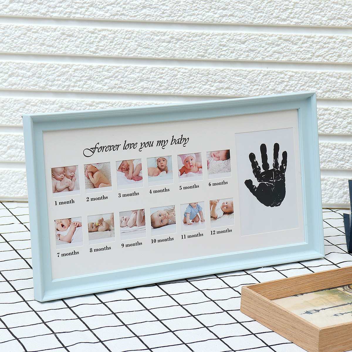 Newborn Footprint Record Art Baby Photo frame DIY ... – Grandado