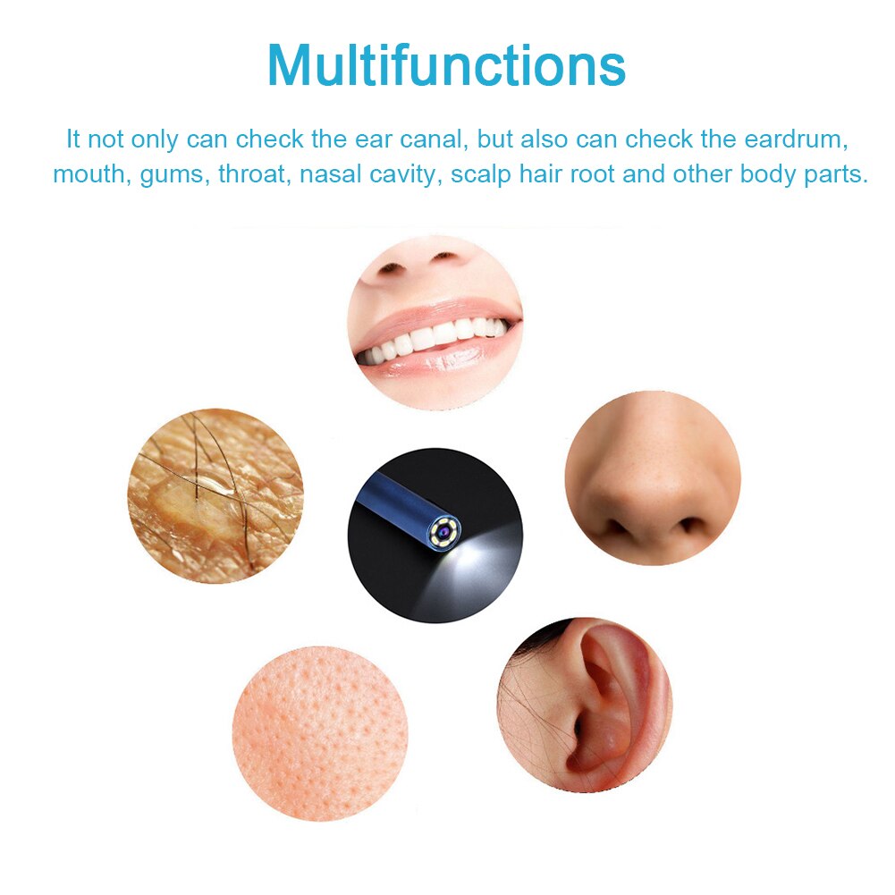 0.22inch Ear Cleaner 6 LED Lights Mini HD Inspecti... – Grandado