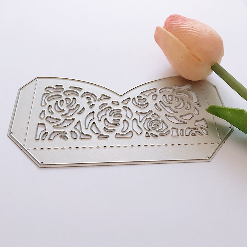 DIY Card Lace Dies flower frame Metal Cutting Dies... – Grandado