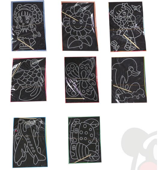 10pcs/lot 21*29cm Two-in-one Magic Color Scratch A... – Grandado