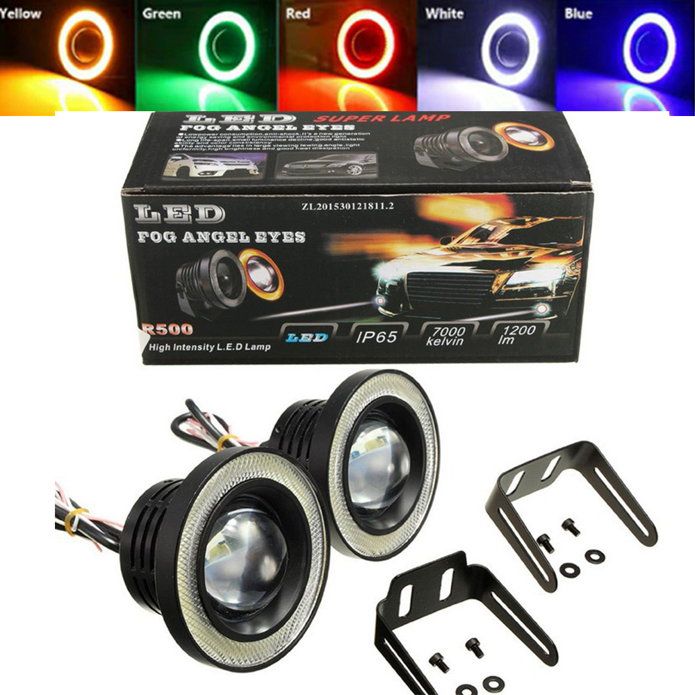 Car COB Auto DRL Led 12V HeadLamps Angel Eyes Fog ... – Vicedeal