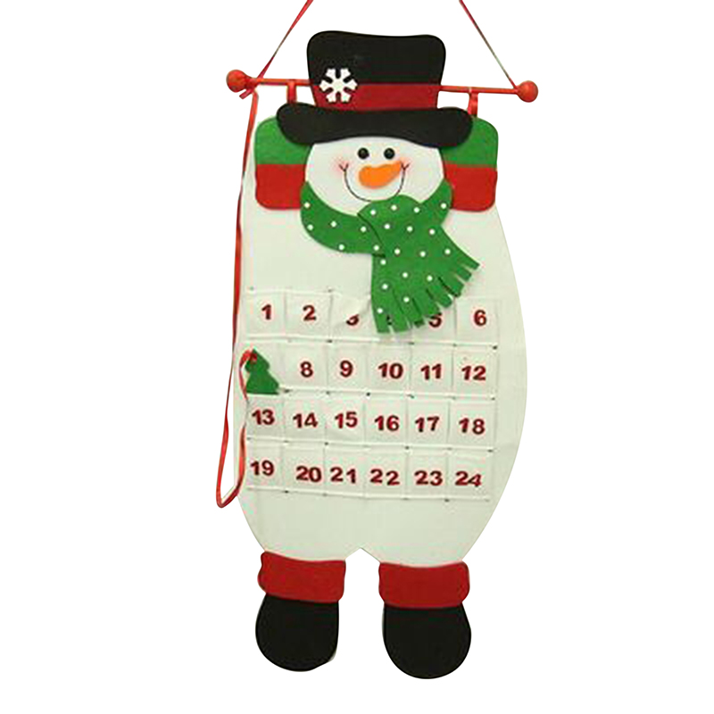 Christmas Calendar Santa Claus Snowman Santa Claus... – Grandado