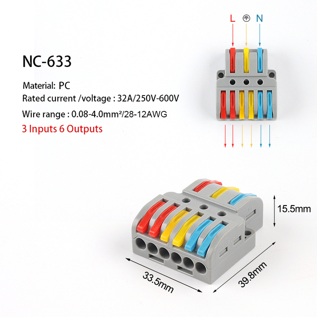 Snelle Universele Draad Connector Compact Type Spl... – Vicedeal