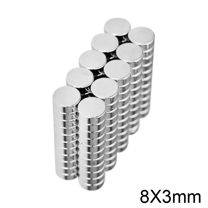 20~300PCS 8x3 mm Rare Earth Magnets strong Diamete... – Grandado