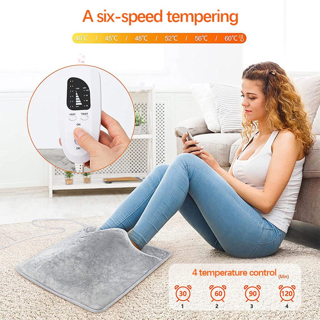Electric Heated Foot Warmer 6 Temperature Settings... – Grandado