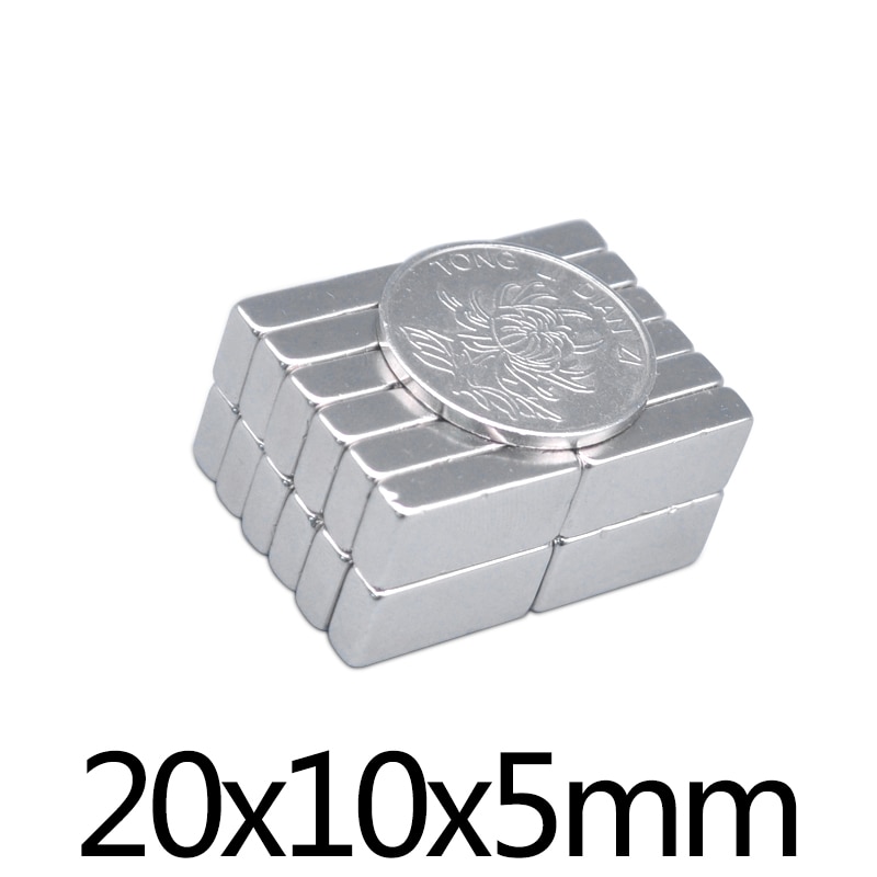 5~50pcs 20x10x5 mm Powerful Quadrate Magnetic Perm... – Vicedeal