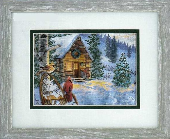 Popular Counted Cross Stitch Kit Winter Hideaway T Vicedeal
