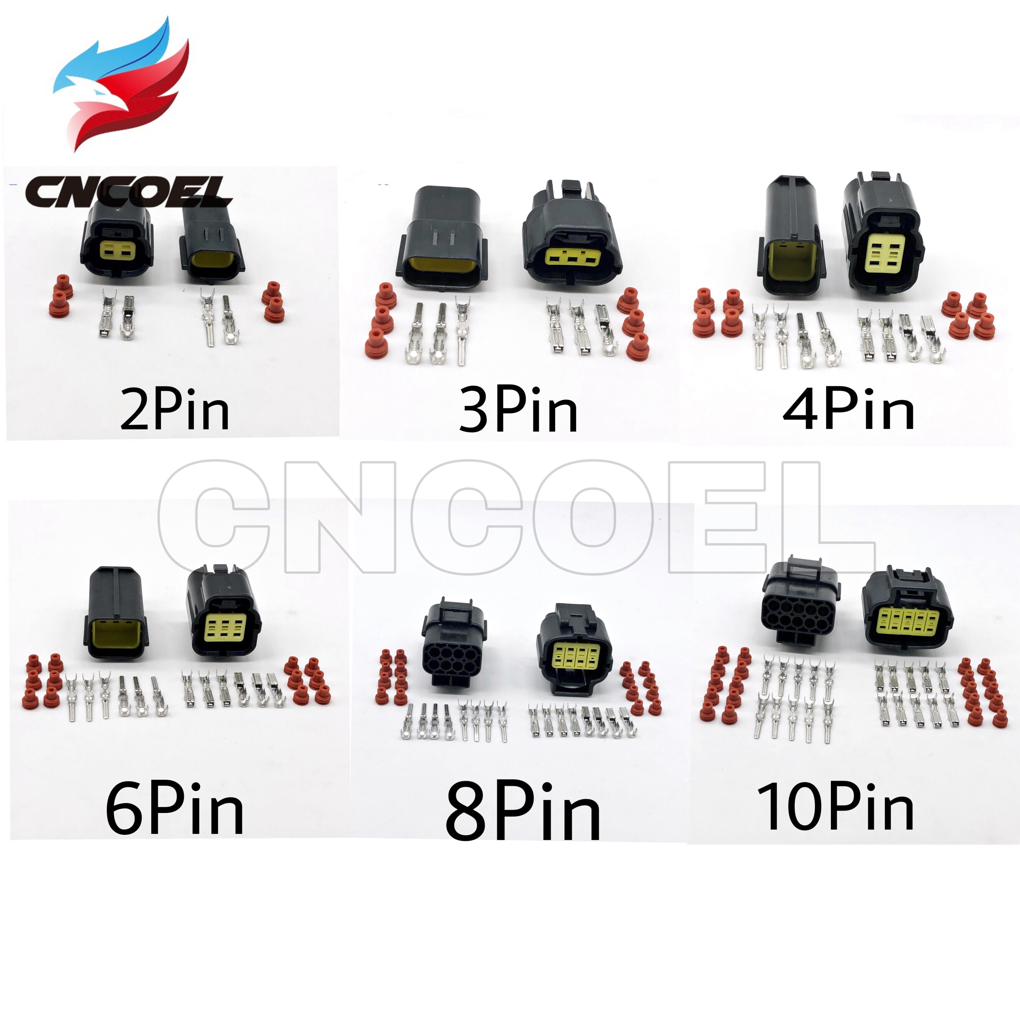 1 Sets Denso 2/3/4/6/8/10 Pin Way Waterdichte Draa... – Grandado