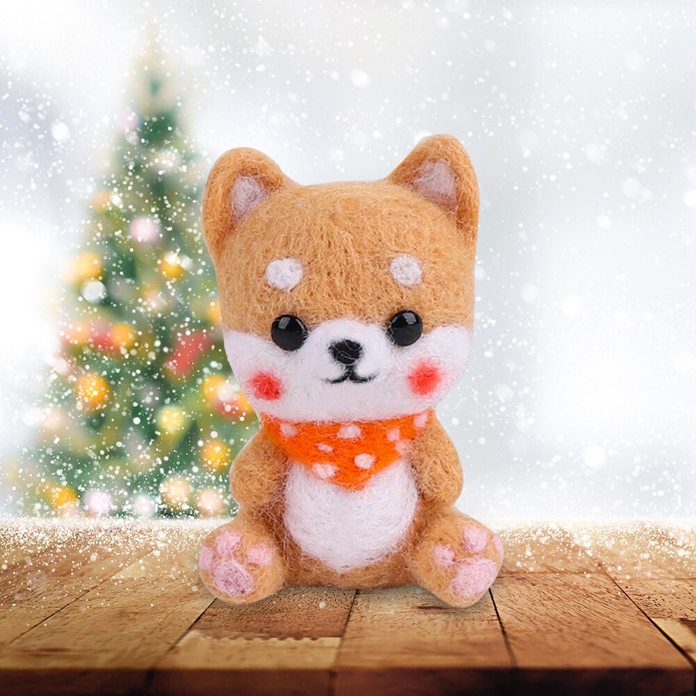 Felt DIY Package Poked Dog Doll Wool Felt Craft DI... – Grandado