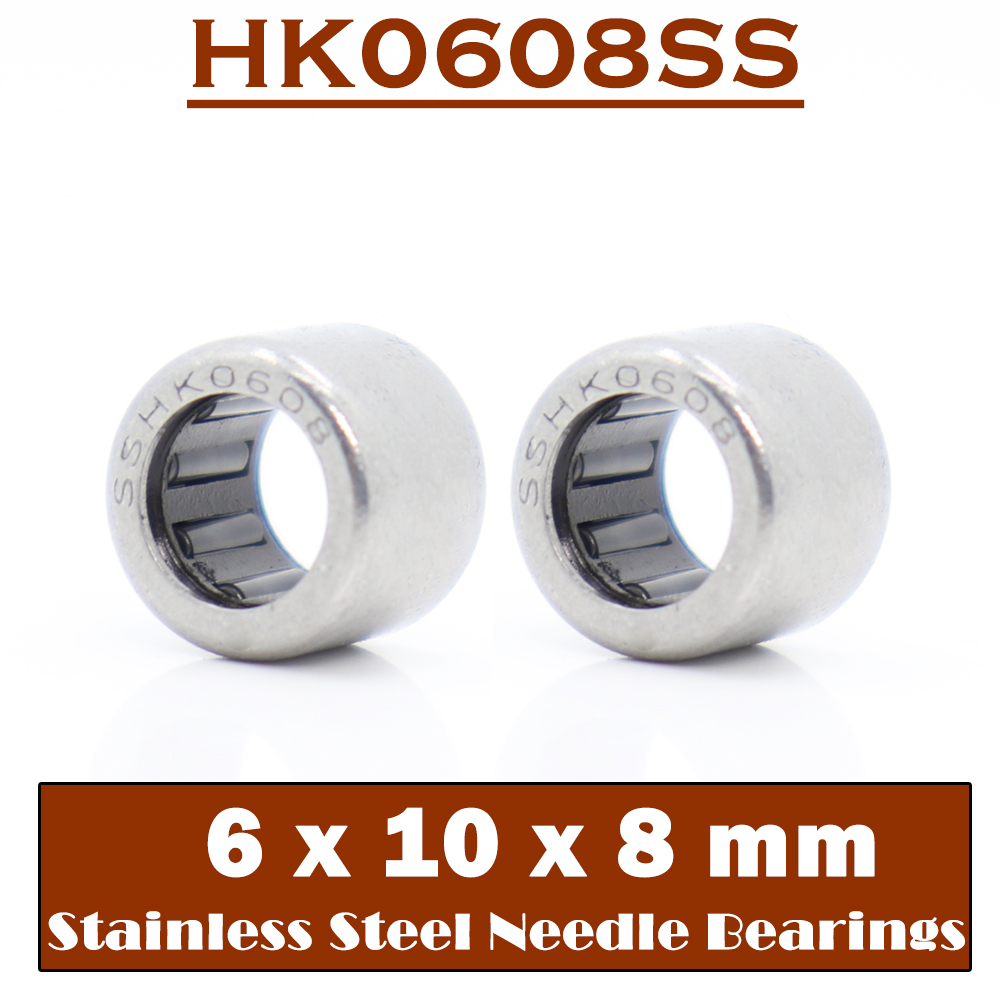 HK0608SS Naald Lagers 440C 6*10*8 Mm 2 Stuks Rvs G... – Grandado