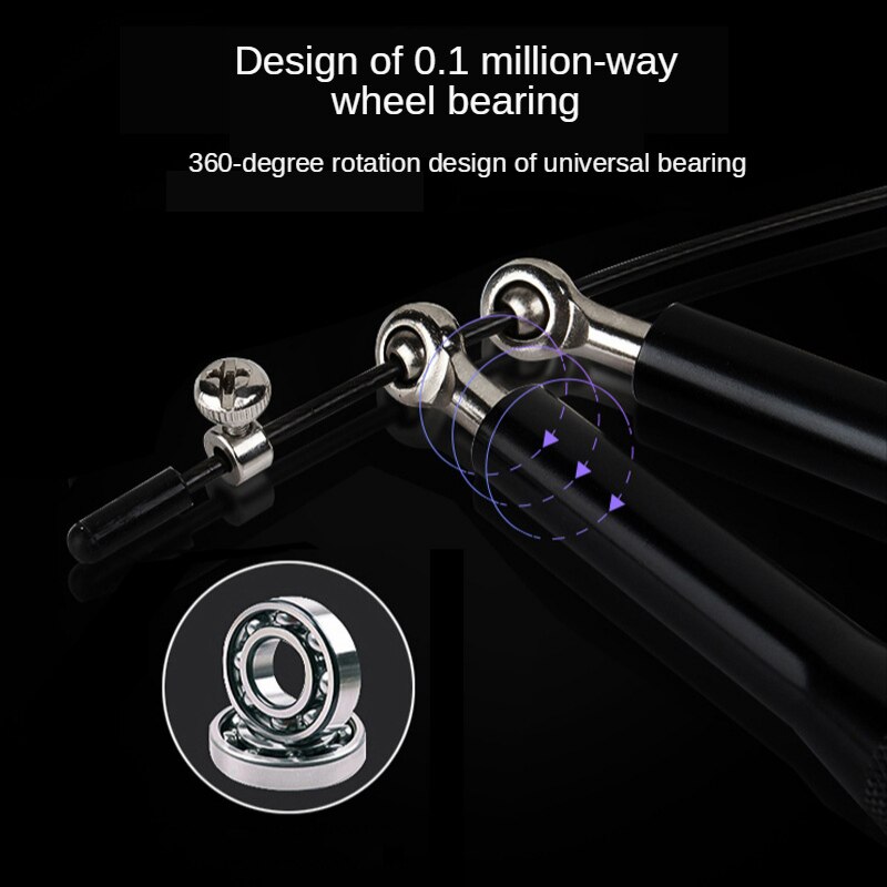 3M Crossfit Jump Rope Bearing Speed Steel Wire Rop... – Grandado