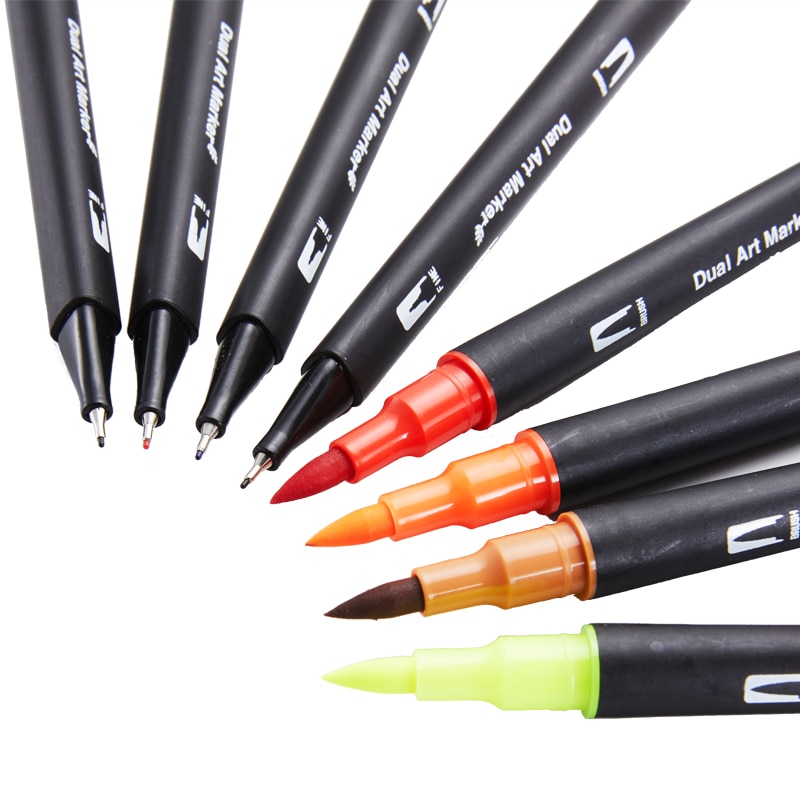 12/60/100 Color Felt Tip Pen Art Marker for Drawin... – Grandado