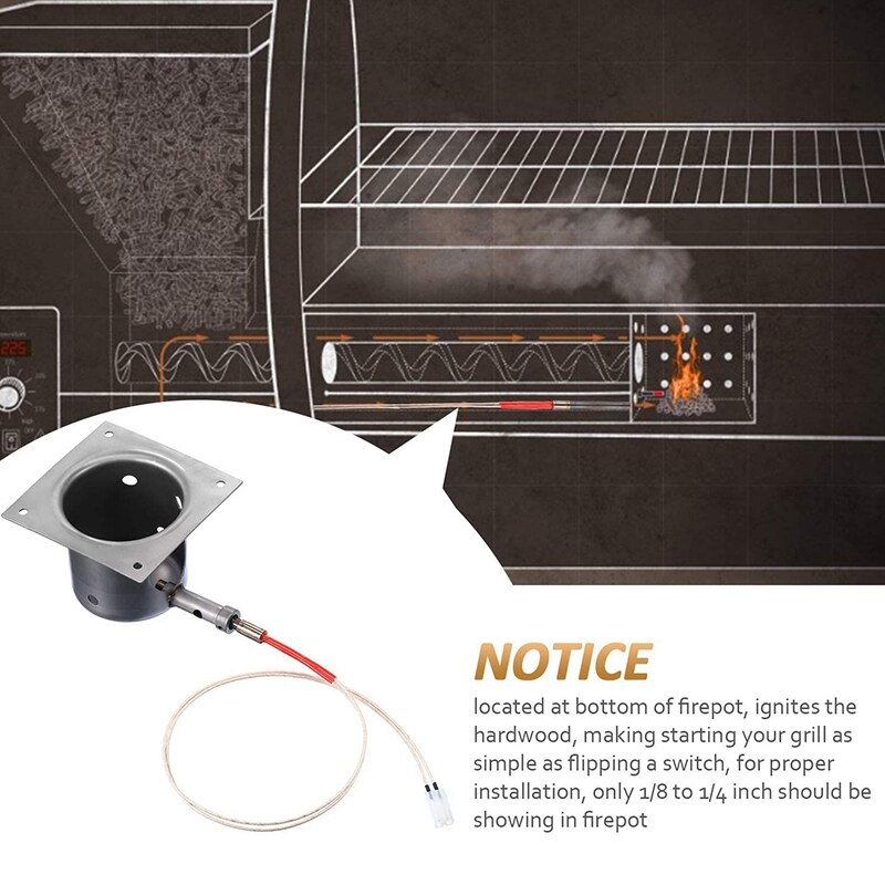 HTHL-2 Sets Grill Rod Ignitor Kit with 2 Pieces Fu... – Grandado