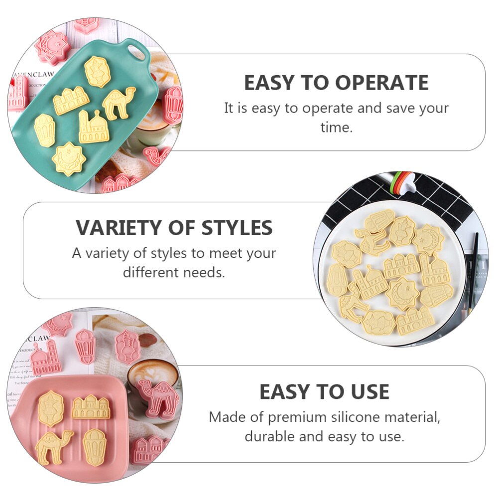 1 Set/6Pcs Diy Koekjes Mallen Prop Ramadan Cookie ... – Grandado