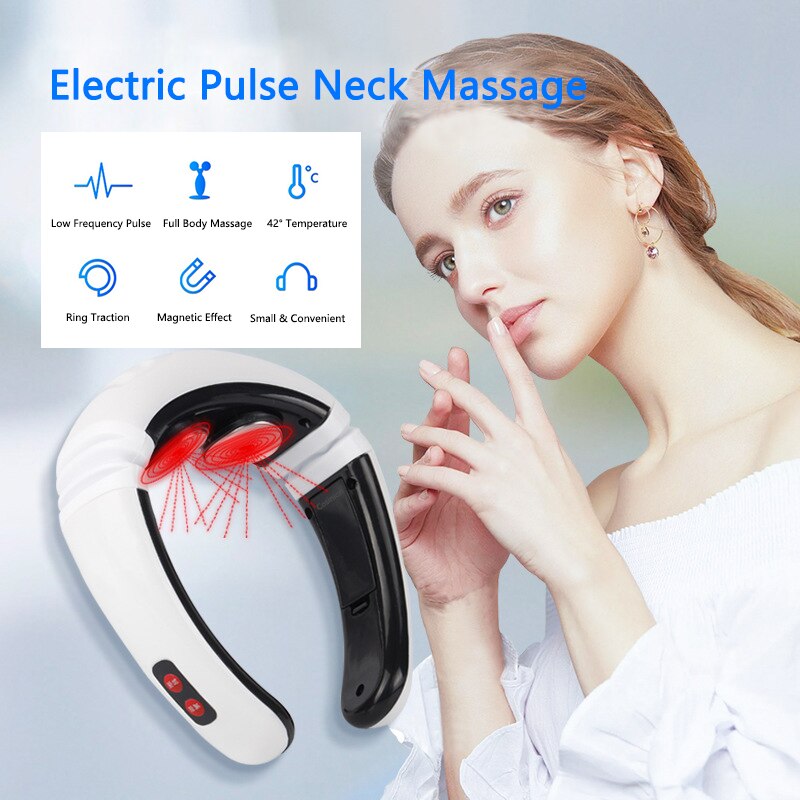 Electric Neck Massager & Pulse Back 6 Modes Po... – Grandado