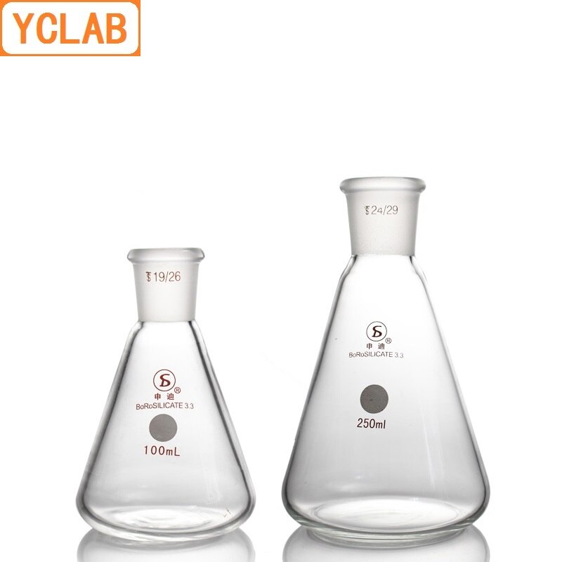 YCLAB 150mL 19/26 Erlenmeyer Flask Borosilicate 3.... – Grandado