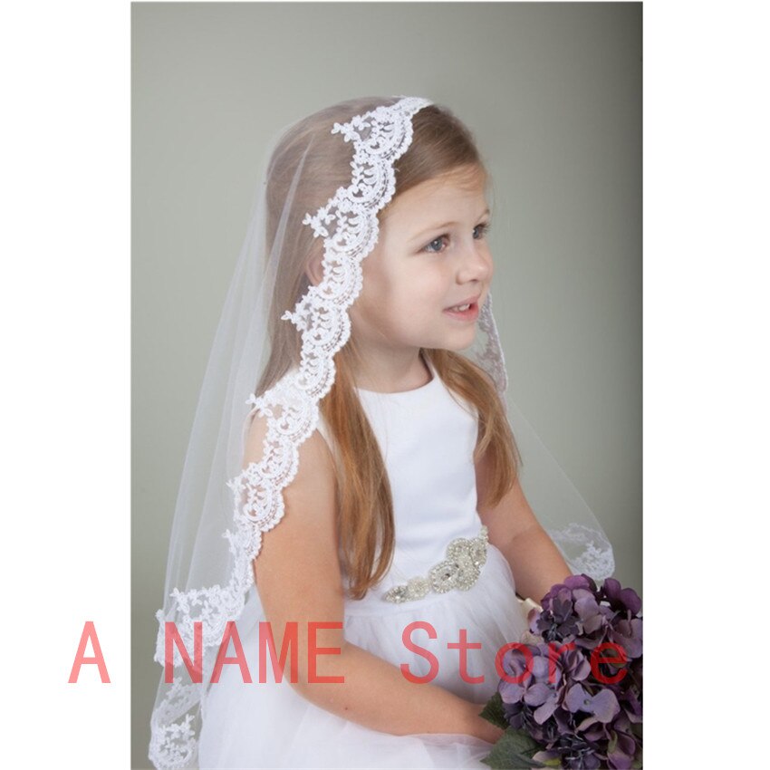 White Ivory Kids Girls First communion Veils Tulle... – Vicedeal