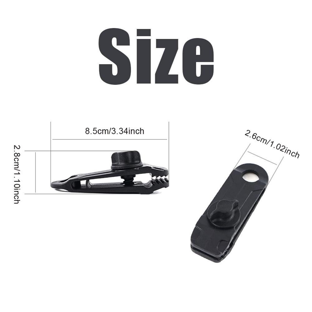 10pcs tent hike tarp clips Durable Premium Lock Gr... – Grandado