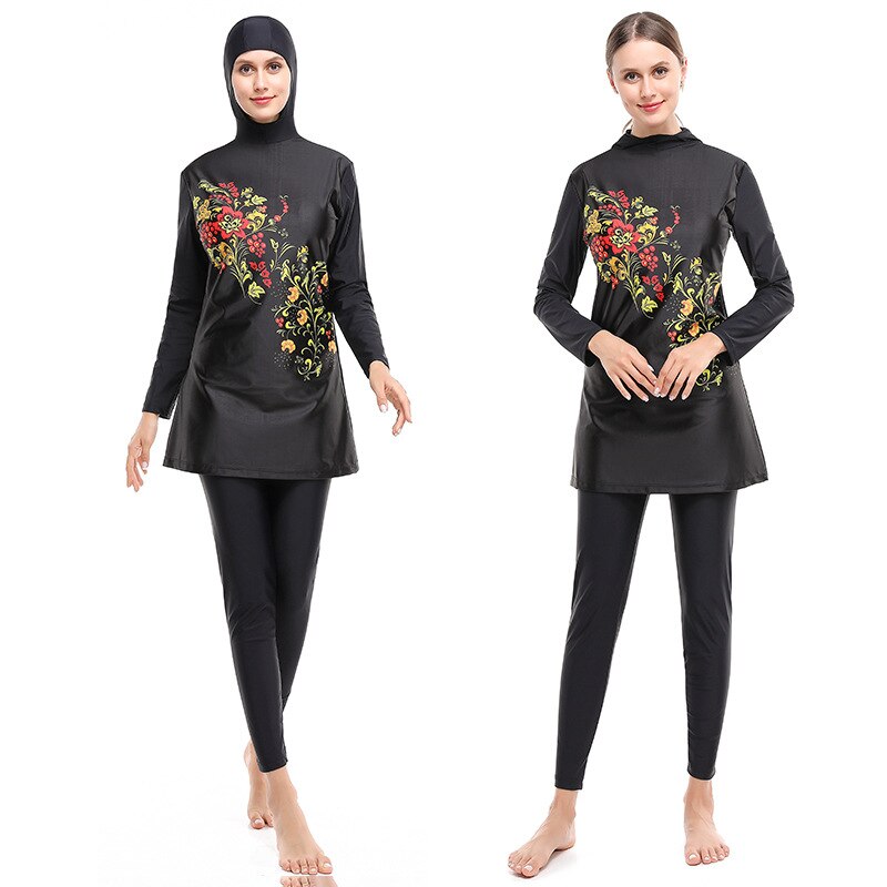 Digital Printed Swimsuit Women Conservative Swimwe... – Grandado