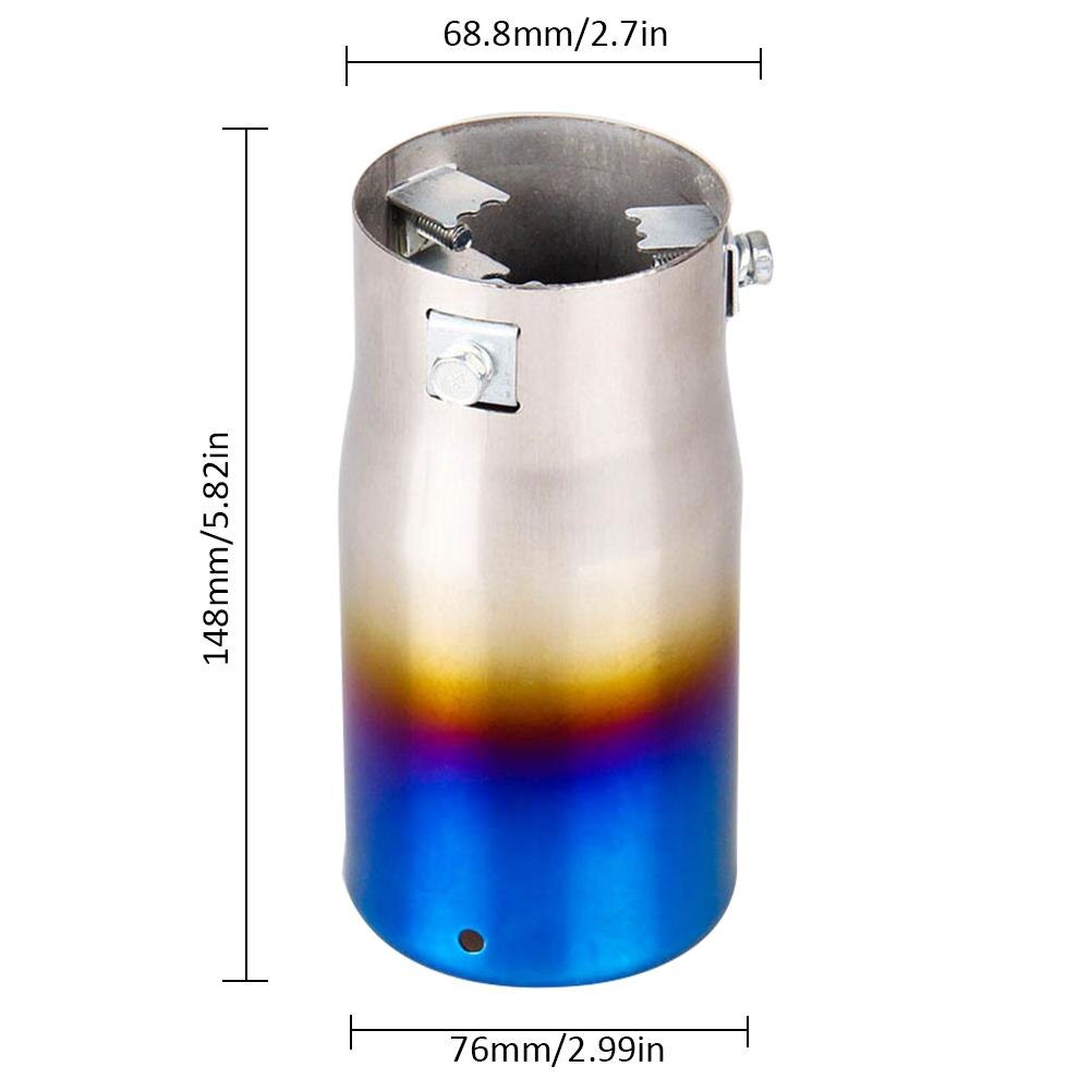 Universal Car Auto Exhaust Muffler Tip Stainless S... – Grandado