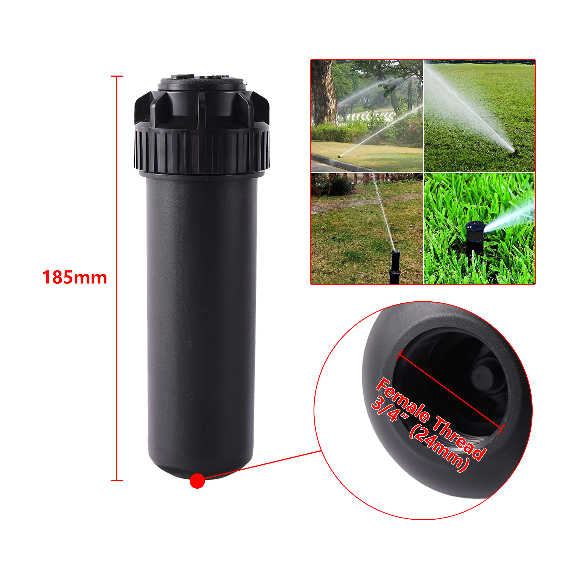 3/4" Inground Sprinkler Female Threaded Rotor Pop ... – Vicedeal