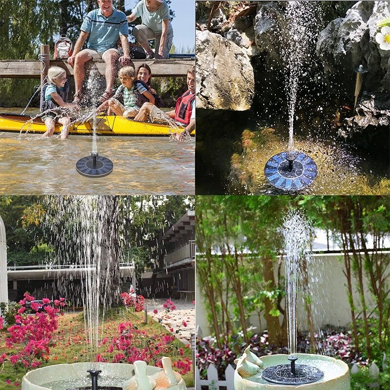 Solar Fountain Solar Water Fountain Garden Pool Po... – Grandado