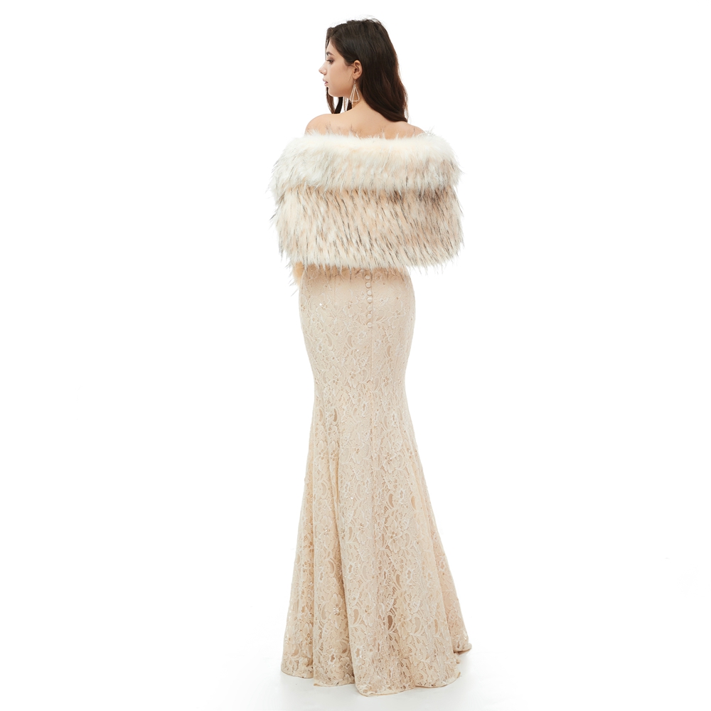 Champagne Formal Party Evening Jackets Wraps Faux ... – Grandado