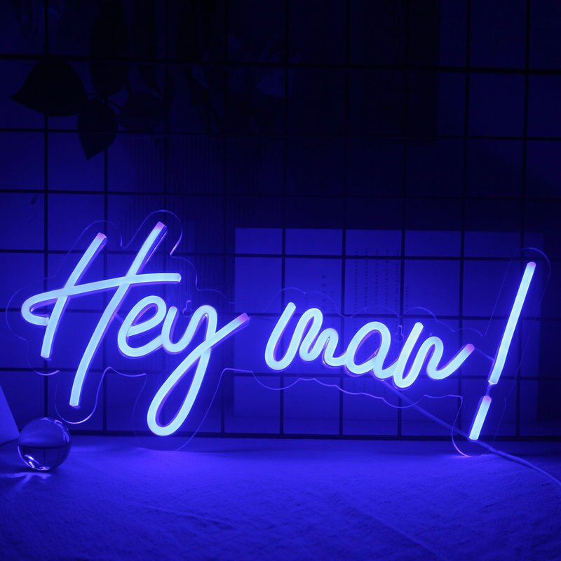 Wanxing Neon Led Neon Sign Blue Wall Hanging Art N... – Vicedeal