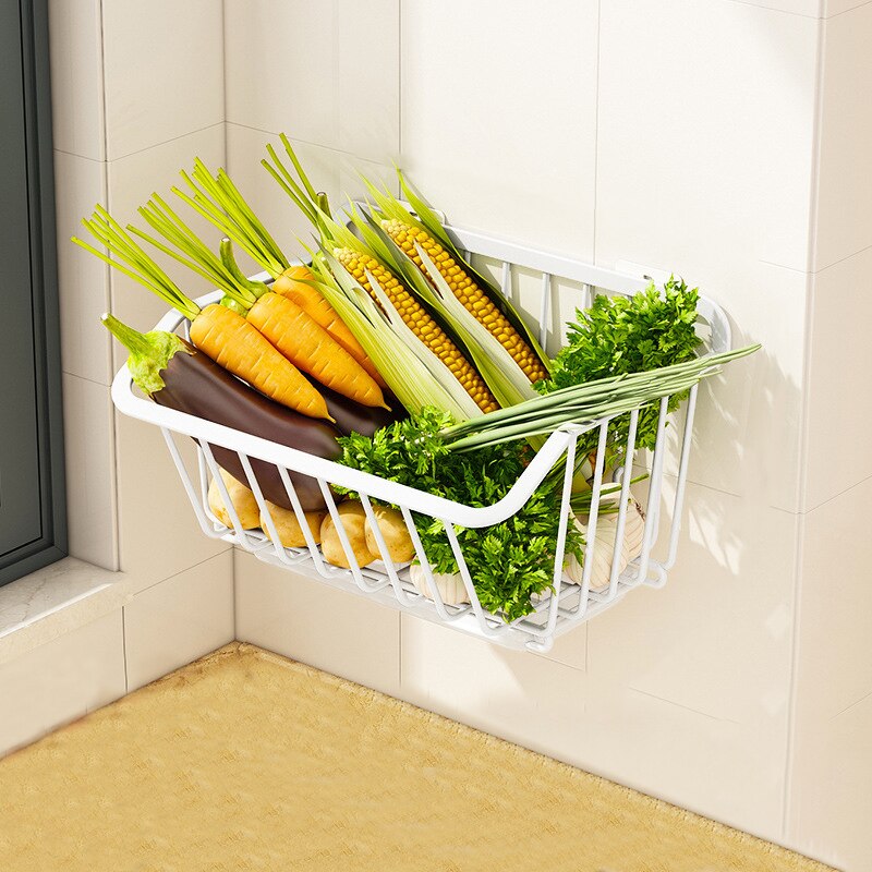 Stainless Steel Kitchen Storage Basket Wall Hangin... – Grandado