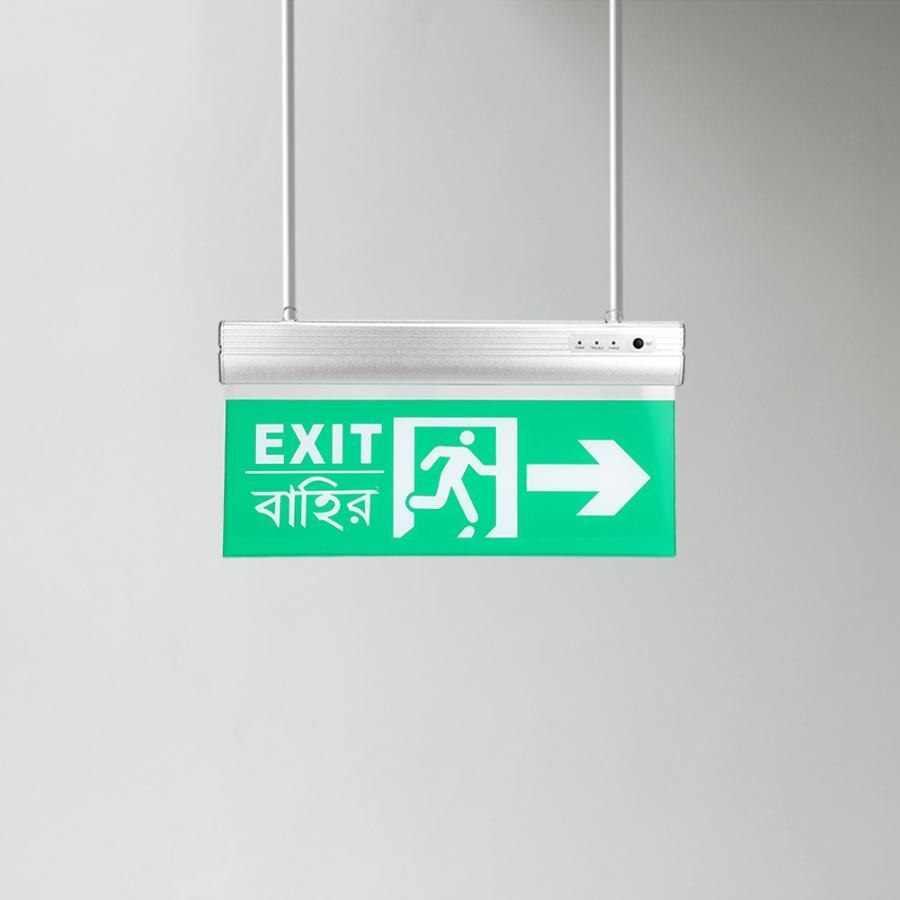 LED Exit Sign PMMC Emergency Safety Evacuation Lig... – Grandado