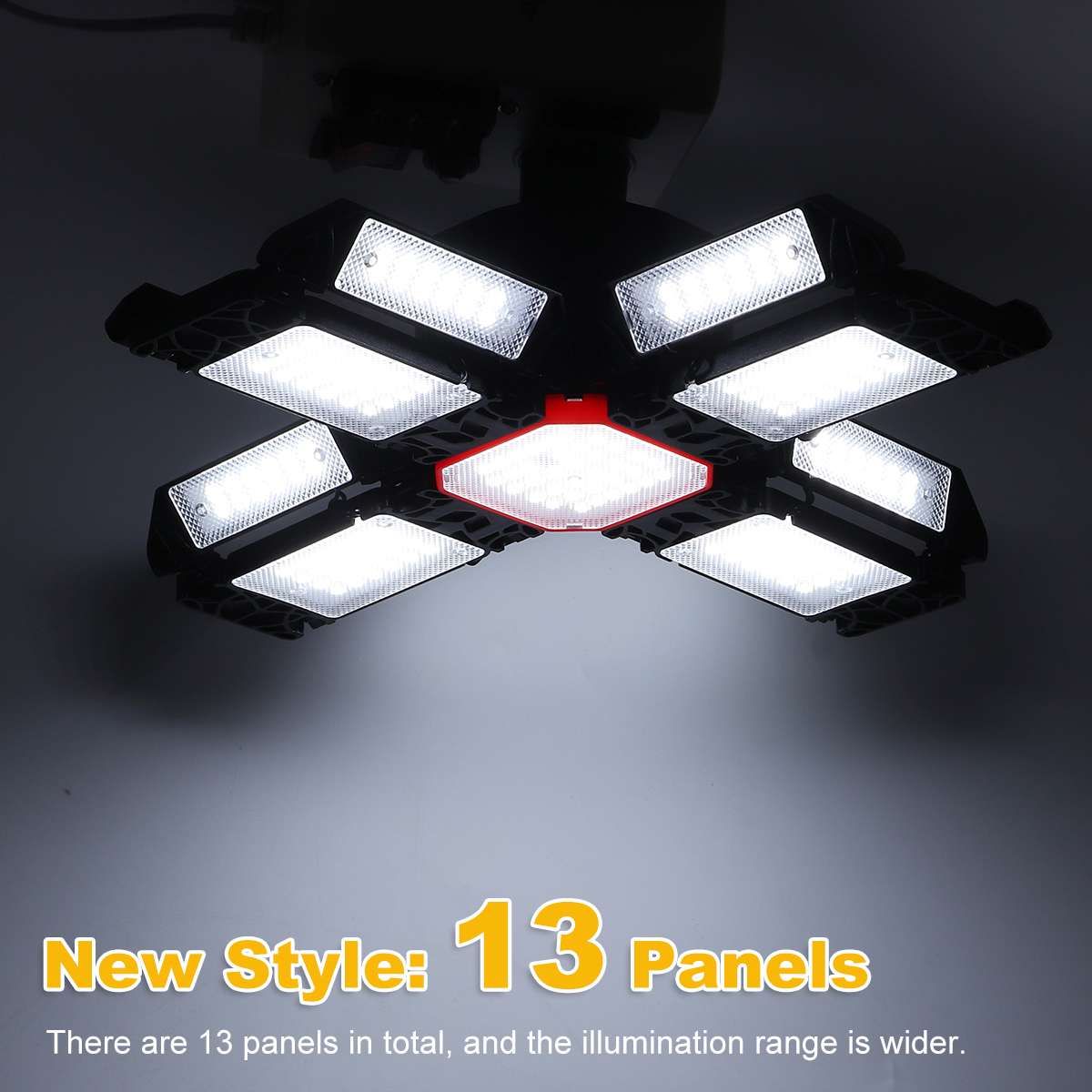 350W LED Garage Lights Foldable E27 Bulb 13 Adjust... – Vicedeal