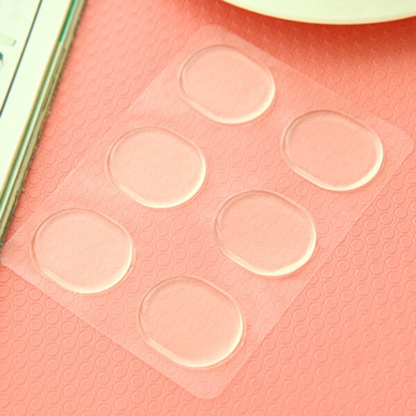 1Pair Woman Shoes Sticker Transparent Silicone Hig... – Vicedeal
