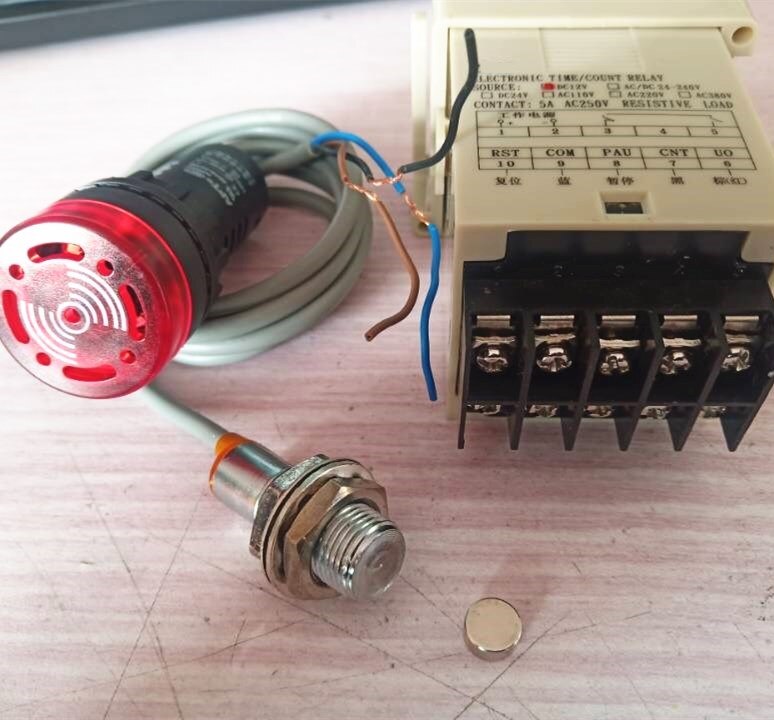 counter with alarm buzzer + magnetic sensor – Vicedeal