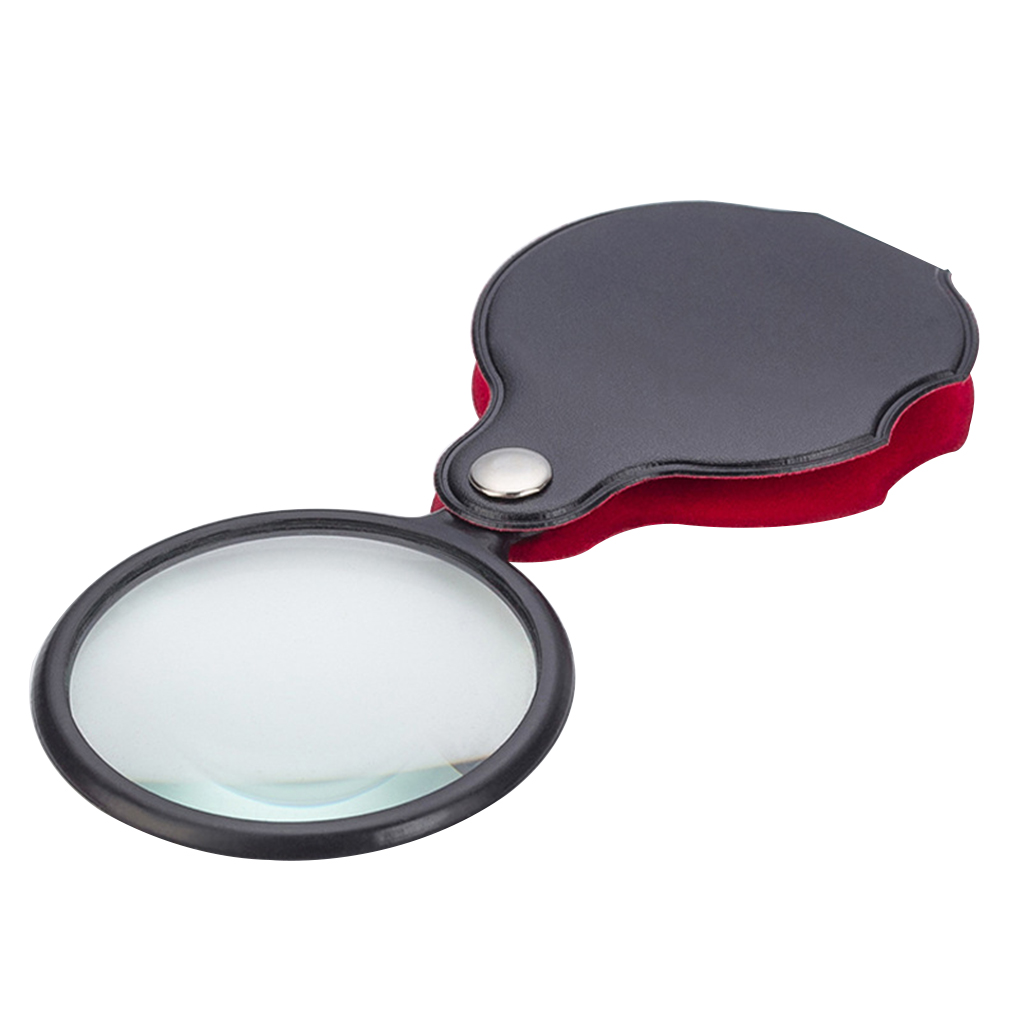 Portable Handheld Magnifier 8X Leather Magnifier L... – Grandado