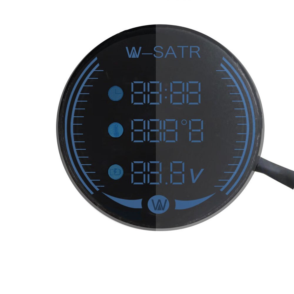 Universal Motorcycle Bike Time Clock Voltmeter Tem... – Grandado