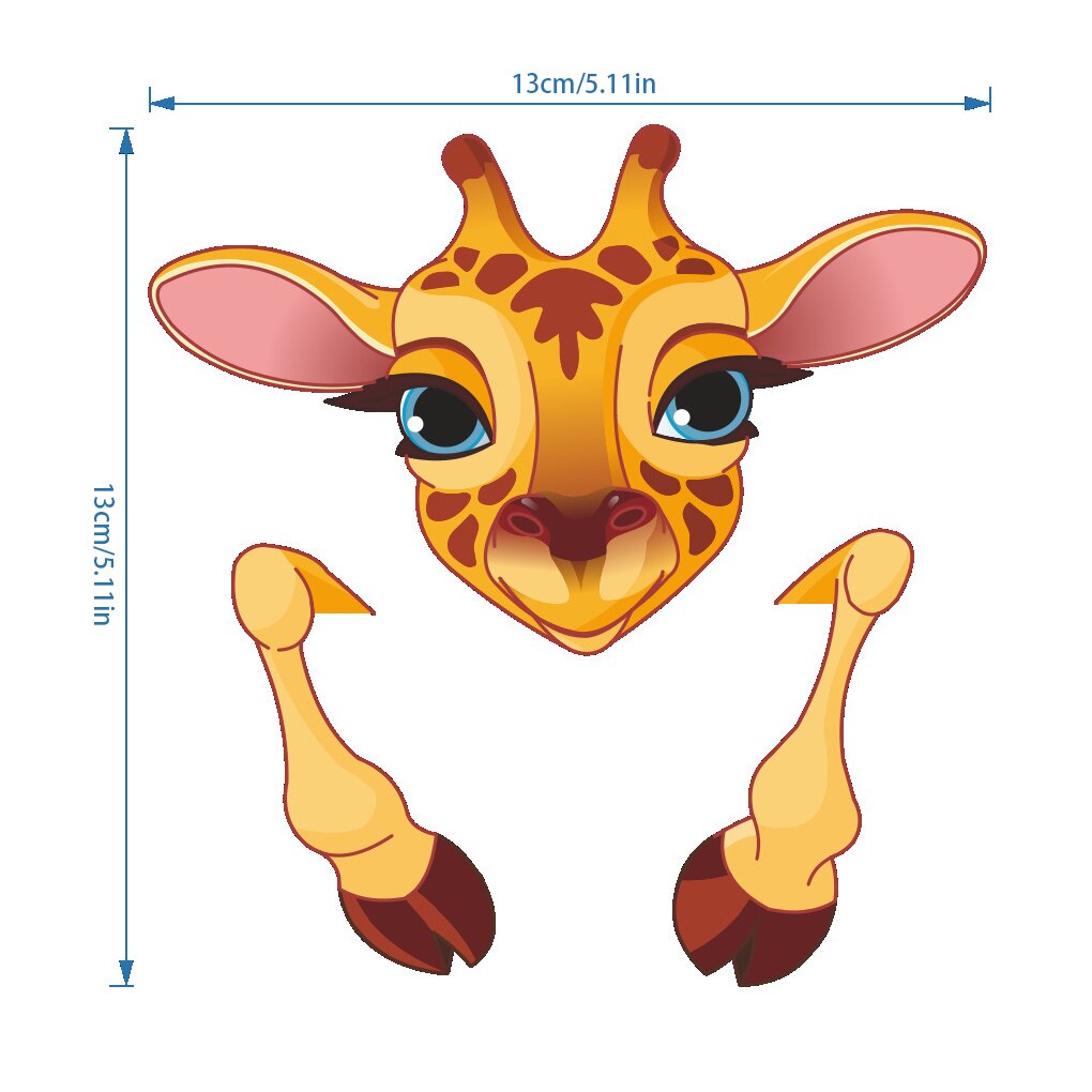 Diy Cartoon Dier Schakelaar Sticker Woonkamer Slaa... – Vicedeal