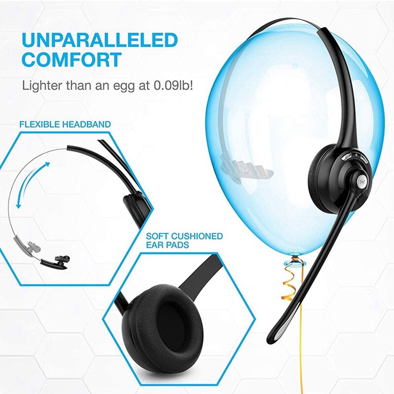 Universal Headset Wireless Headset Rechargeable Wi... – Grandado
