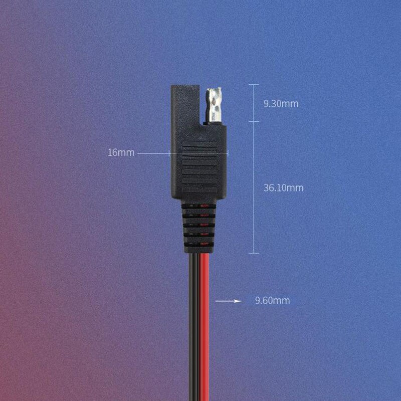 18AWG 10CM SAE male female Cable Power Extension c... – Grandado