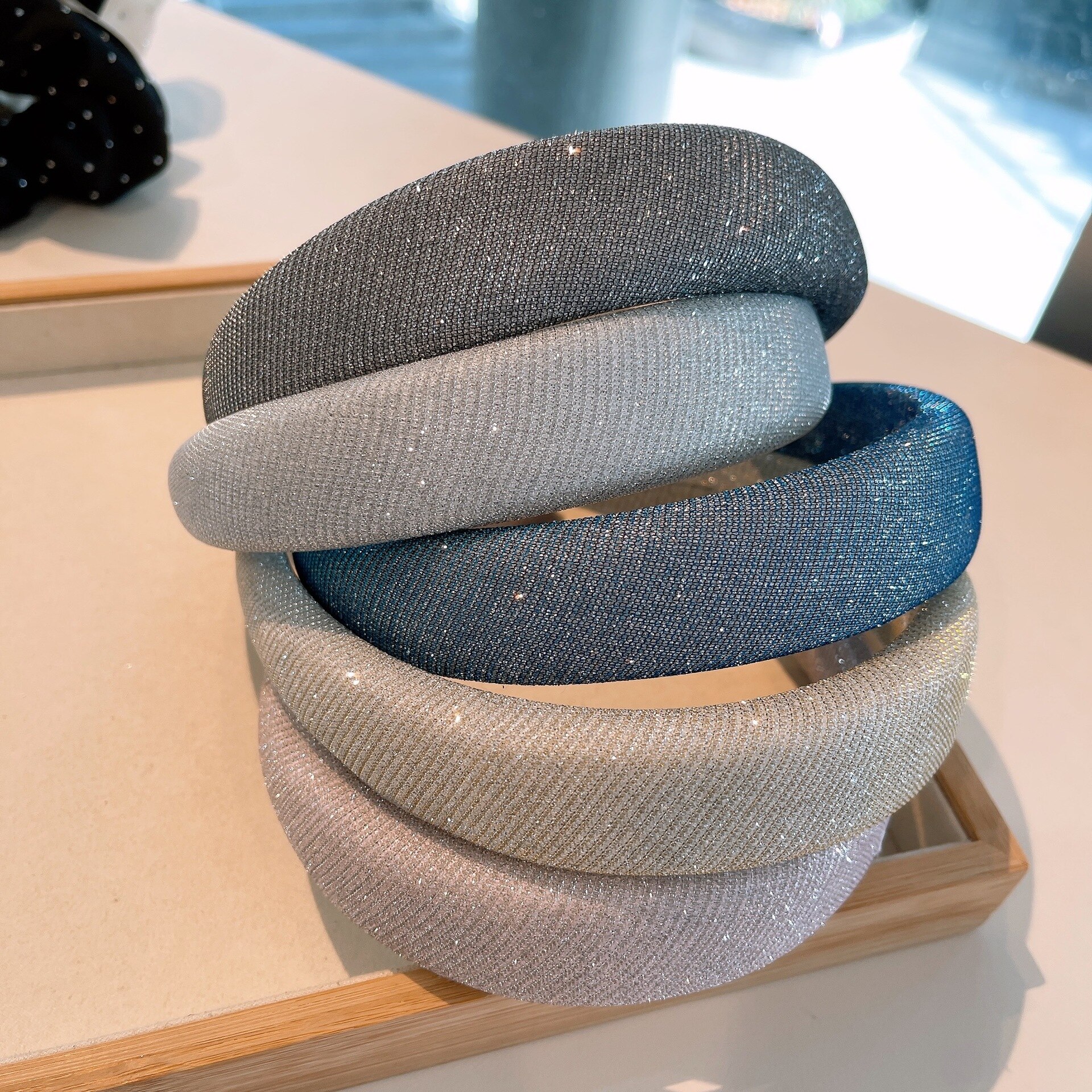 Luxury Blue Solid Head Hoop Wide-Brimmed Headband ... – Grandado